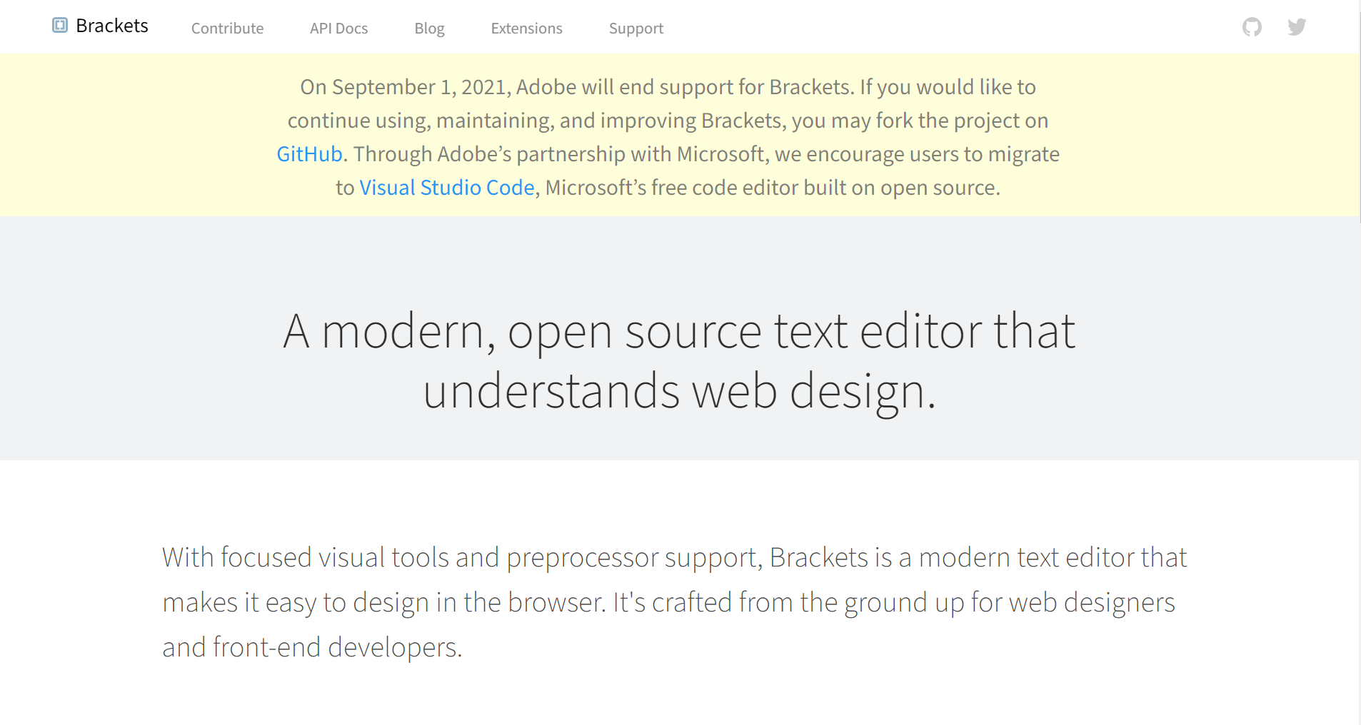 Adobe abandona el editor de código Brackets.io | Blog SEAS
